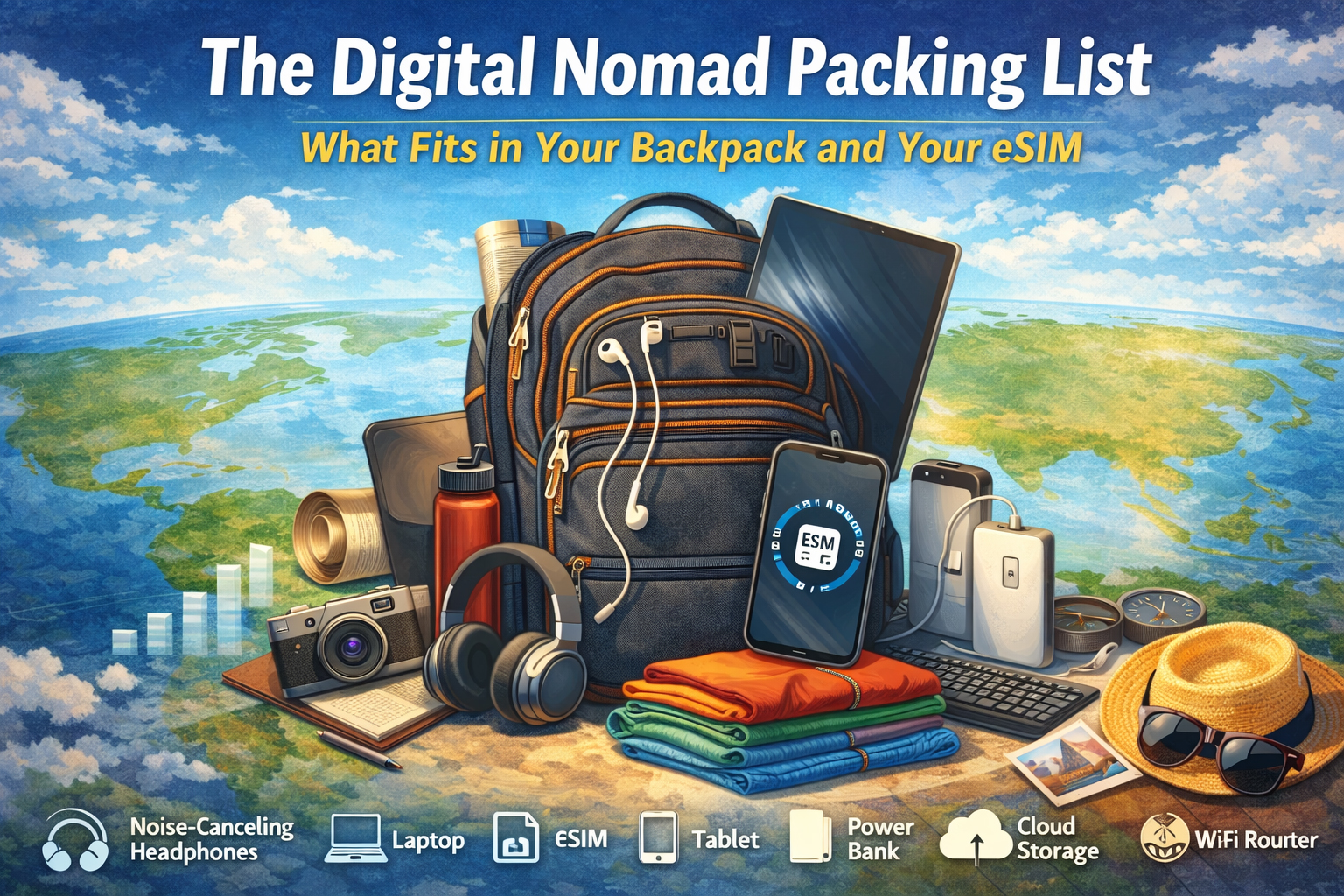 The Digital Nomad Packing List: What Fits in Your Backpack and Your ...
