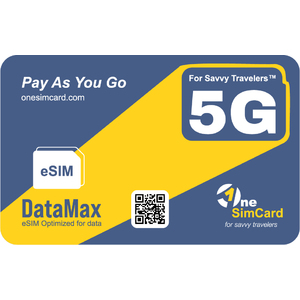 OneSimCard DataMax eSIM for International Travel | OneSimCard